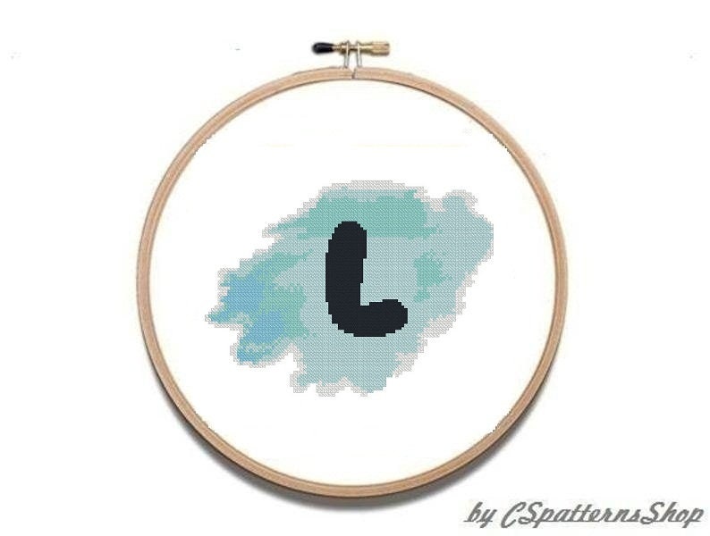 Letter L Cross Stitch Pattern Cross Stitch Pattern Cross - Etsy