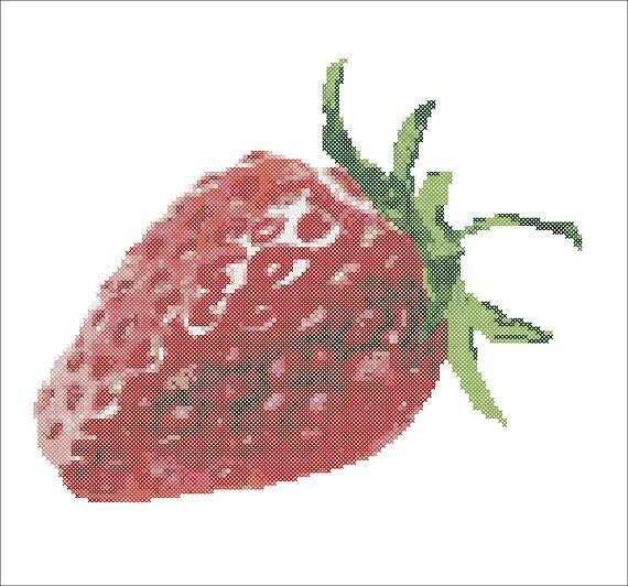 Strawberry Cross stitch pattern cross stitch pattern | Etsy