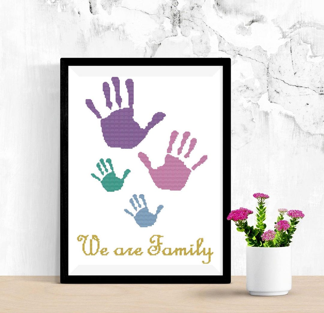 Family Portrait Cross Stitch Pattern: Easy Counted PDF#310 - Etsy