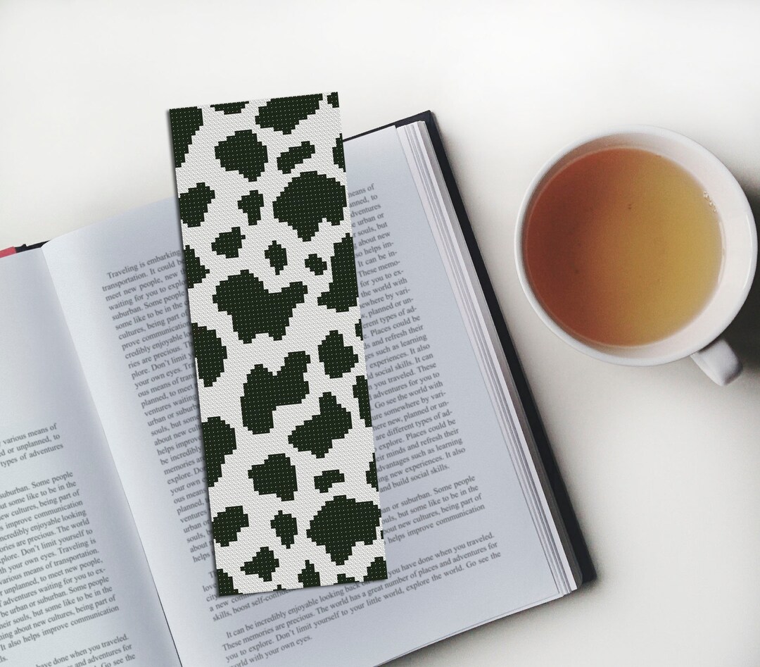 Cow Print Bookmark Cross Stitch Pattern (digital Download)#16 - Etsy