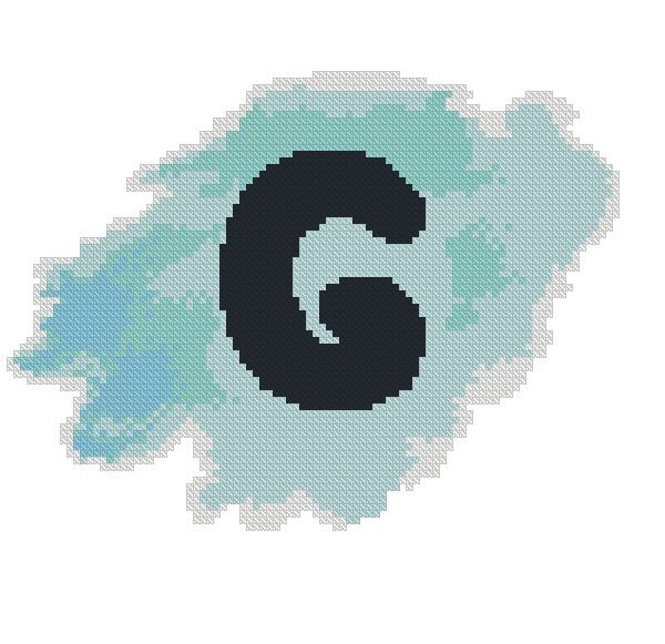 Letter G Cross Stitch Pattern Cross Stitch Pattern Cross | Etsy
