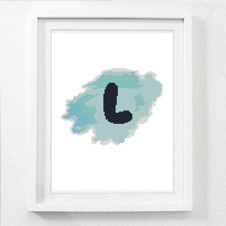 Letter L Cross Stitch Pattern Cross Stitch Pattern Cross - Etsy