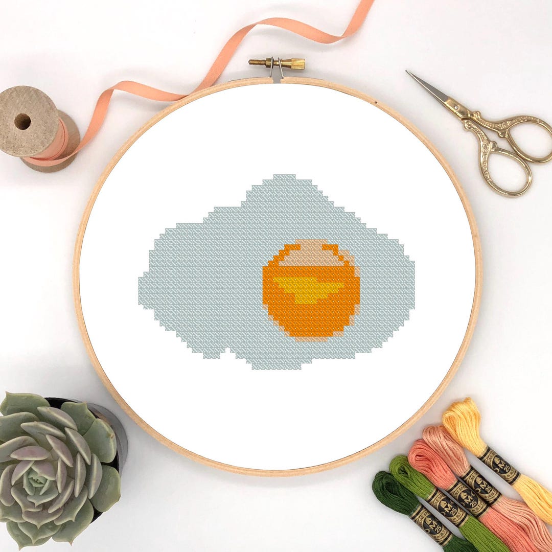 Egg Cross Sitch Pattern PDF Mini Design for Beginners Digital Cross ...