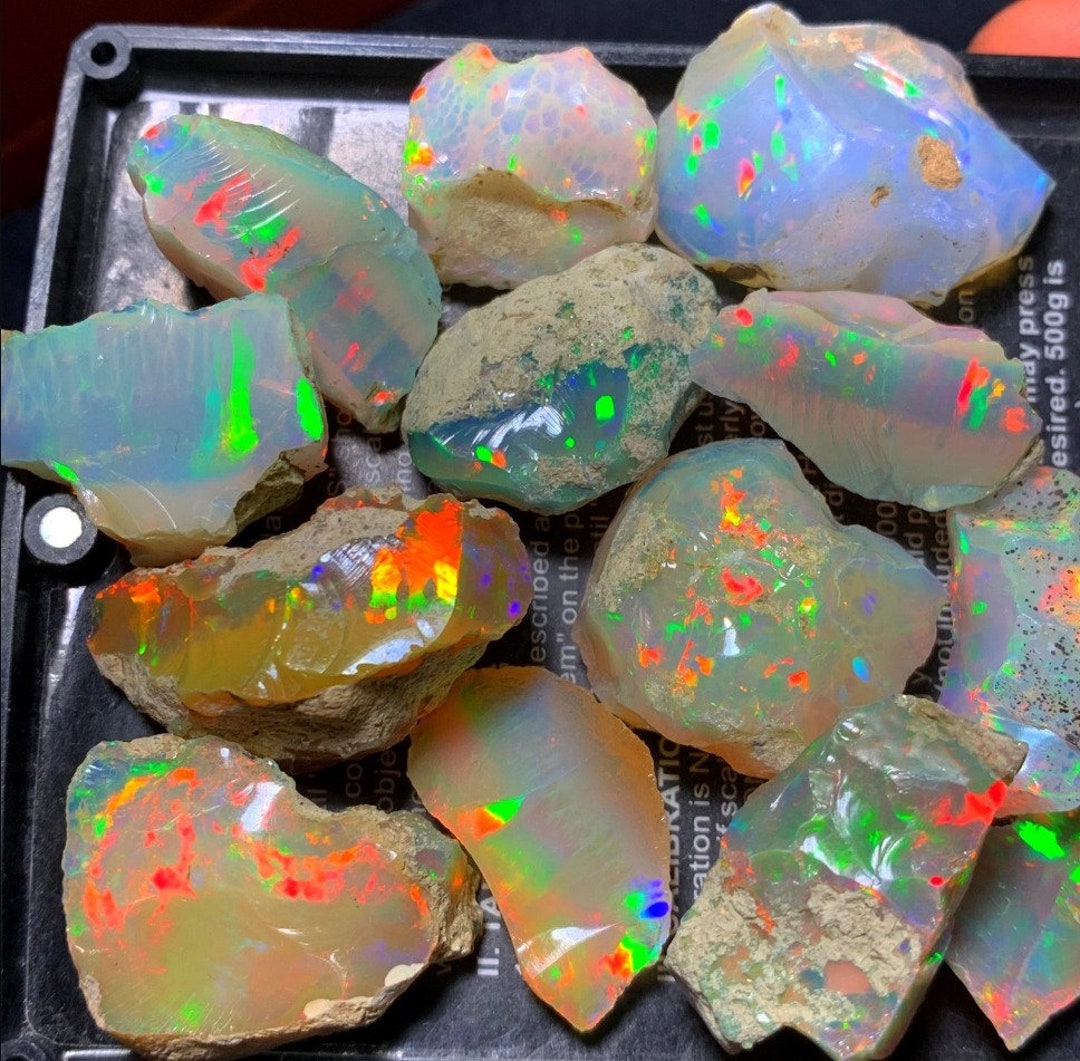 50 Carat RAW Ethopian Opal, Raw Rough, Rough Gemstone , Raw Stone ...