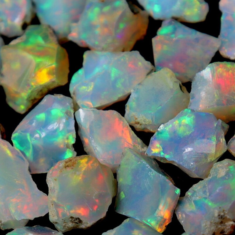 Rough Opal Necklace - Etsy