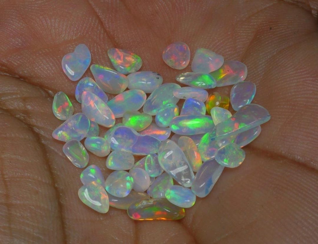 100 Pcs OPAL Polish Bulk Raw Opal, Rough Opal Lot,welo Opal AAA Grade ...
