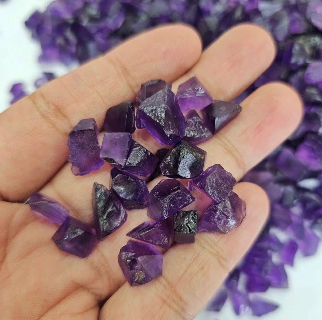 100 Ct AAA Grade Natural Amethyst Raw Material Amethyst Fine Rough Gemstone for Jewelry Top ...