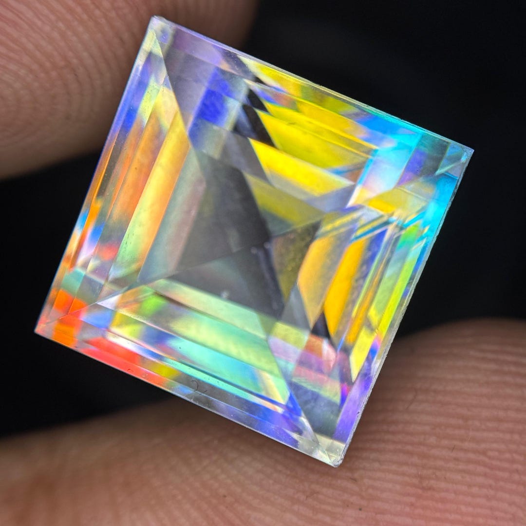 HIGH QUALITY MYSTIC Gemstone Rainbow Mystic Gemstone Faceted Gemstone ...