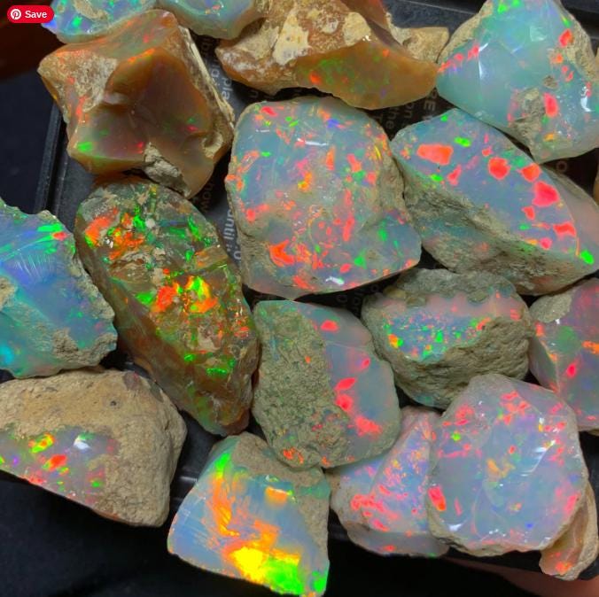 50 Carat Opal Raw, Big Opal Rough, Opal Gemstone, Fire Opal Rough ...