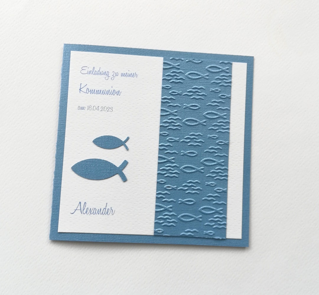 Personalized Invitation Card HANDWORK Communion Confirmation Baptism ...