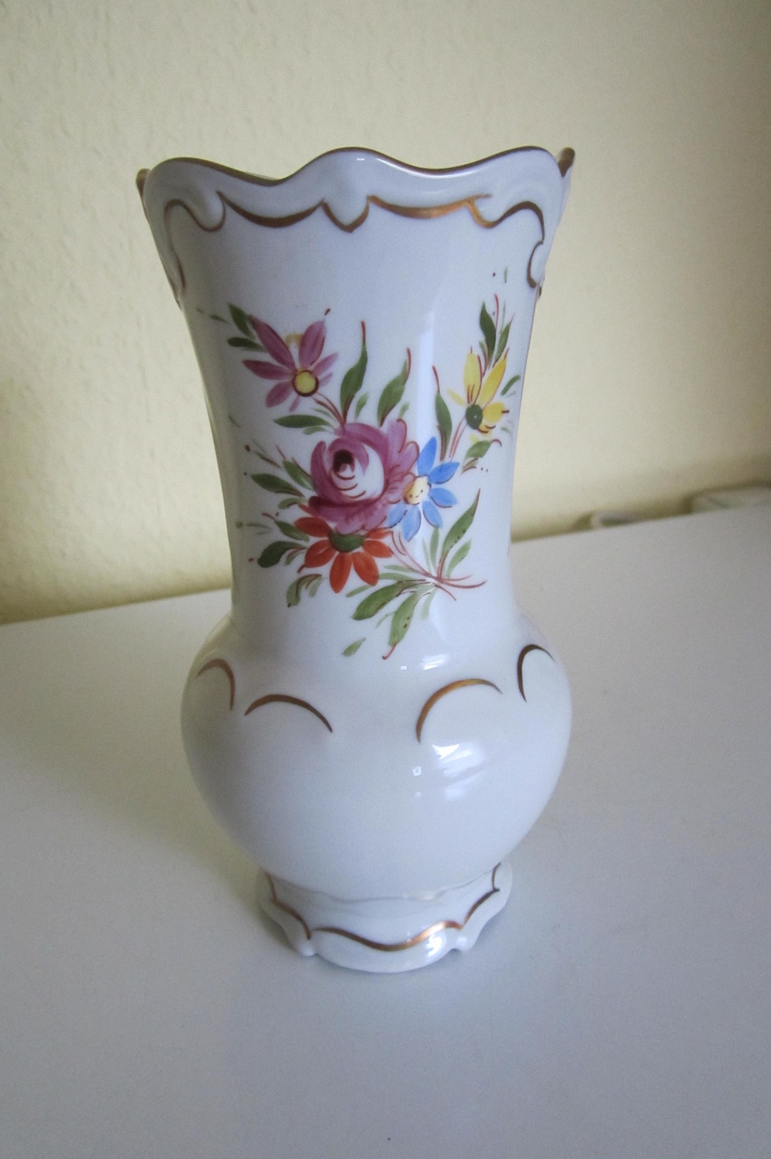 GDR Vintage Vase 70s Weimar Porcelain - Etsy