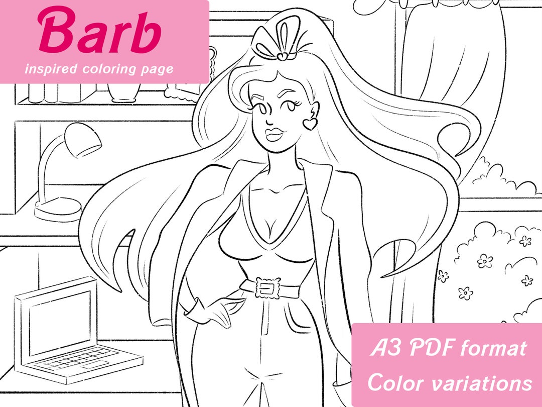 Doll Adult Coloring Page| Instant Download - Etsy