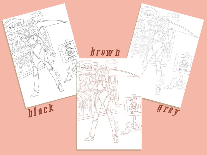 High Noon Samira Coloring Page: League of Legends Fan Art (PDF Download ...