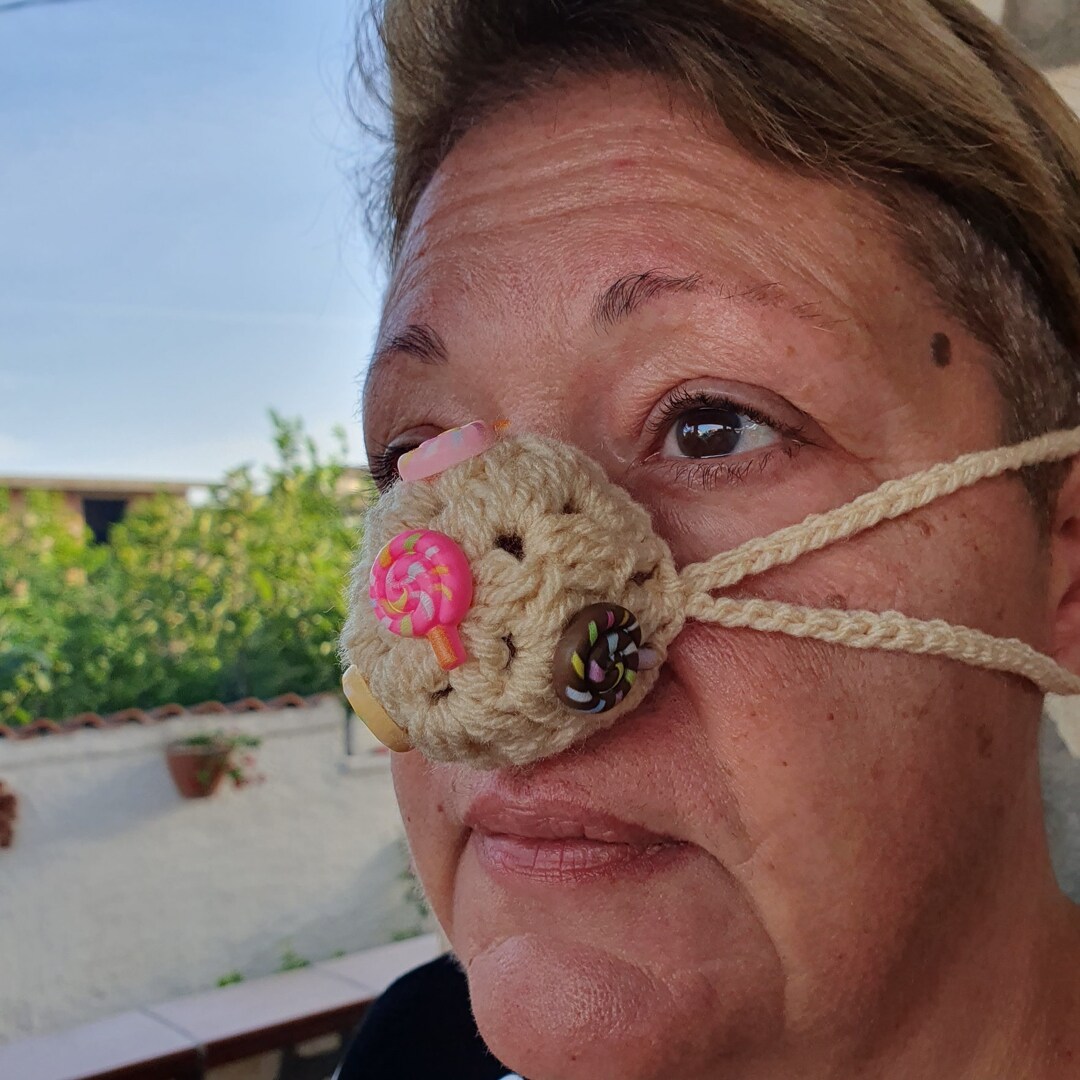 Lollipop Nose Warmer, Candy Nose Warmer, Delicious Nose Warmer, Crochet ...