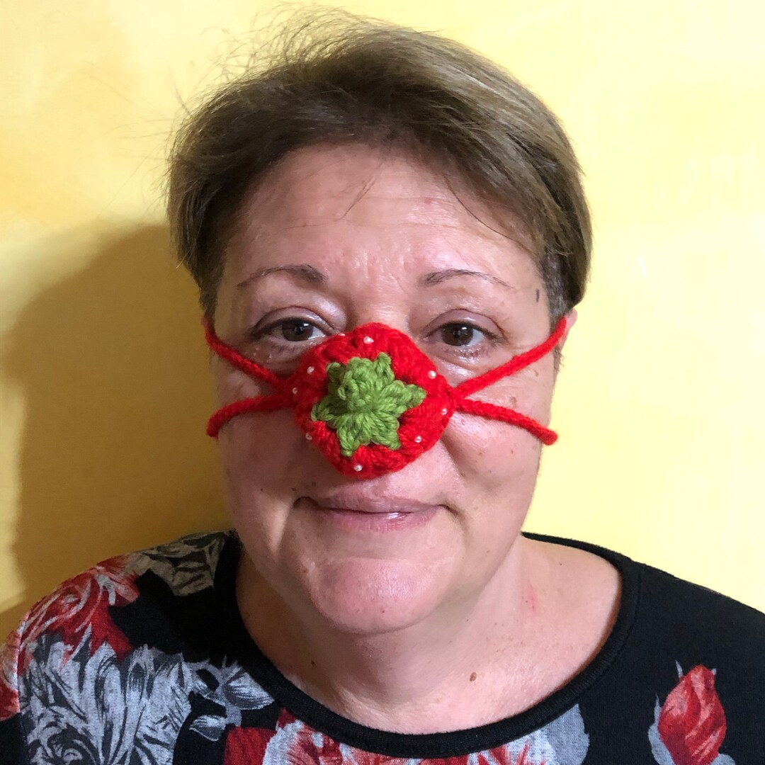 Strawberry Nose Warmer, Fruit Nose Warmer, Kawaii Nose Warmer for Her ...