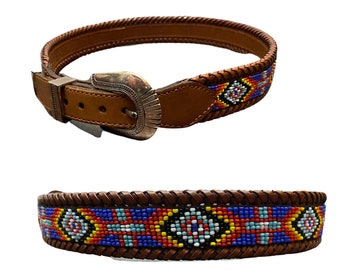 Native American Beaded Belt | Etsy