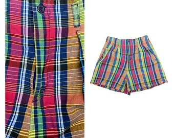 Madras Plaid Shorts - Etsy