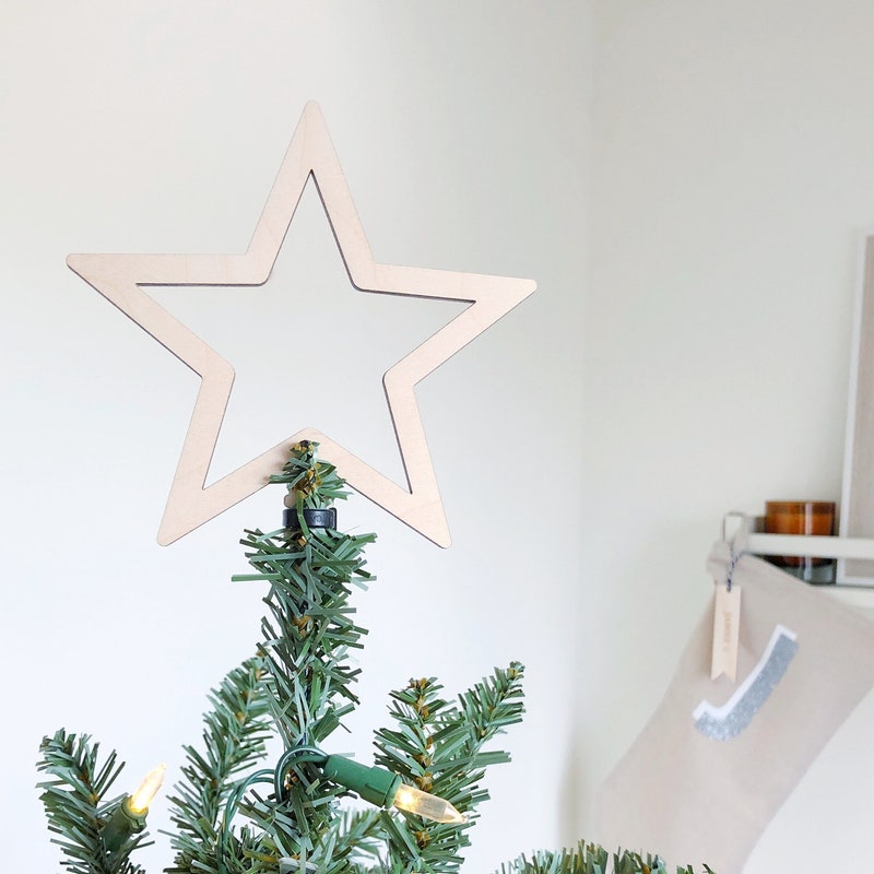 Wood Star Tree Topper - Etsy