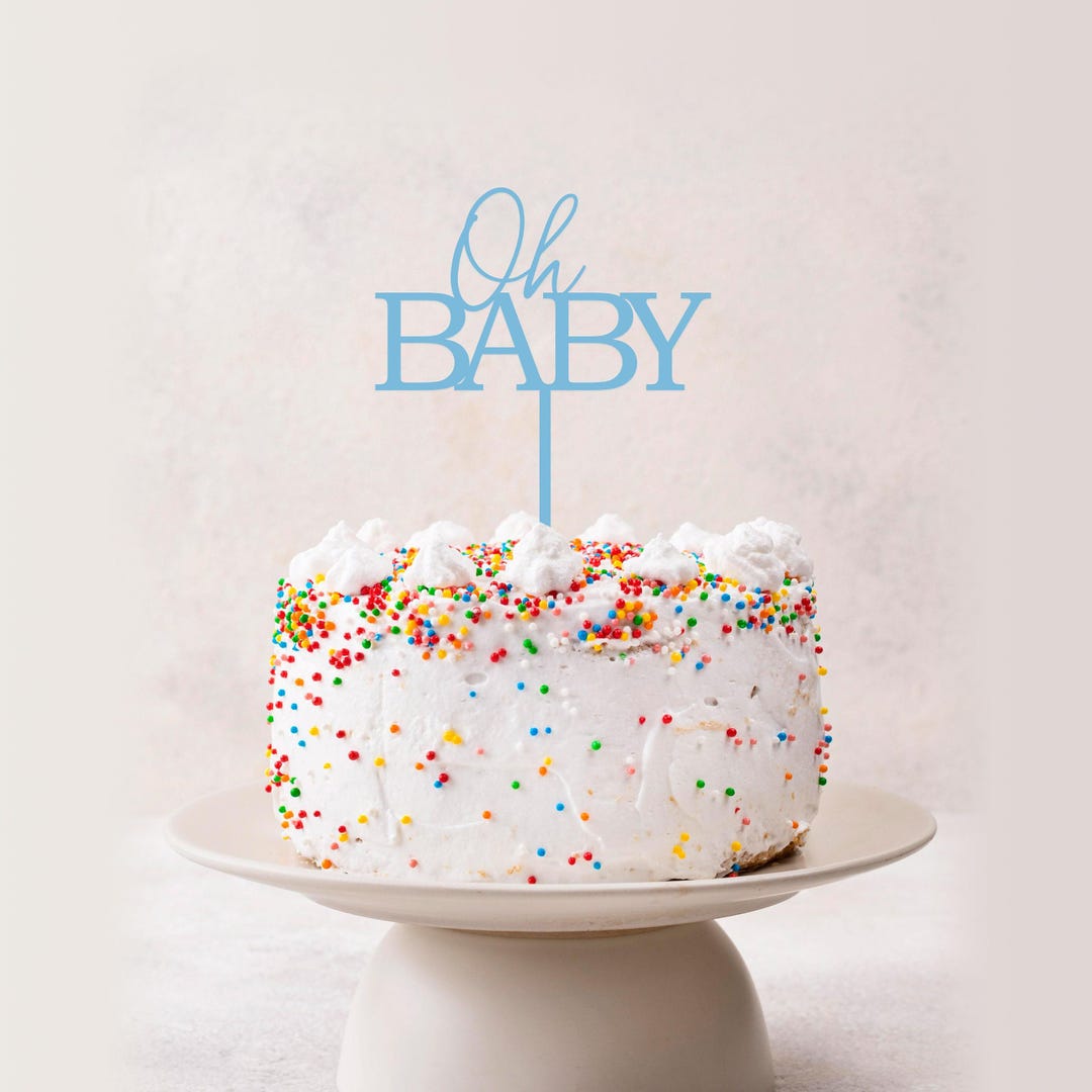 Oh Baby Cake Topper, Baby Shower Decor, New Baby Cake Topper, Gender ...