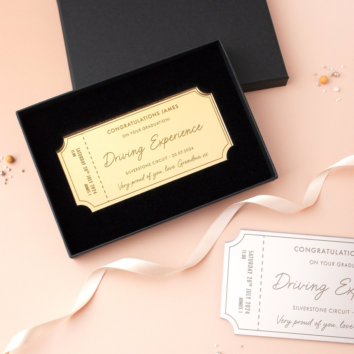 Graduation Gift Voucher Ticket, Any Text, Personalised Graduate ...