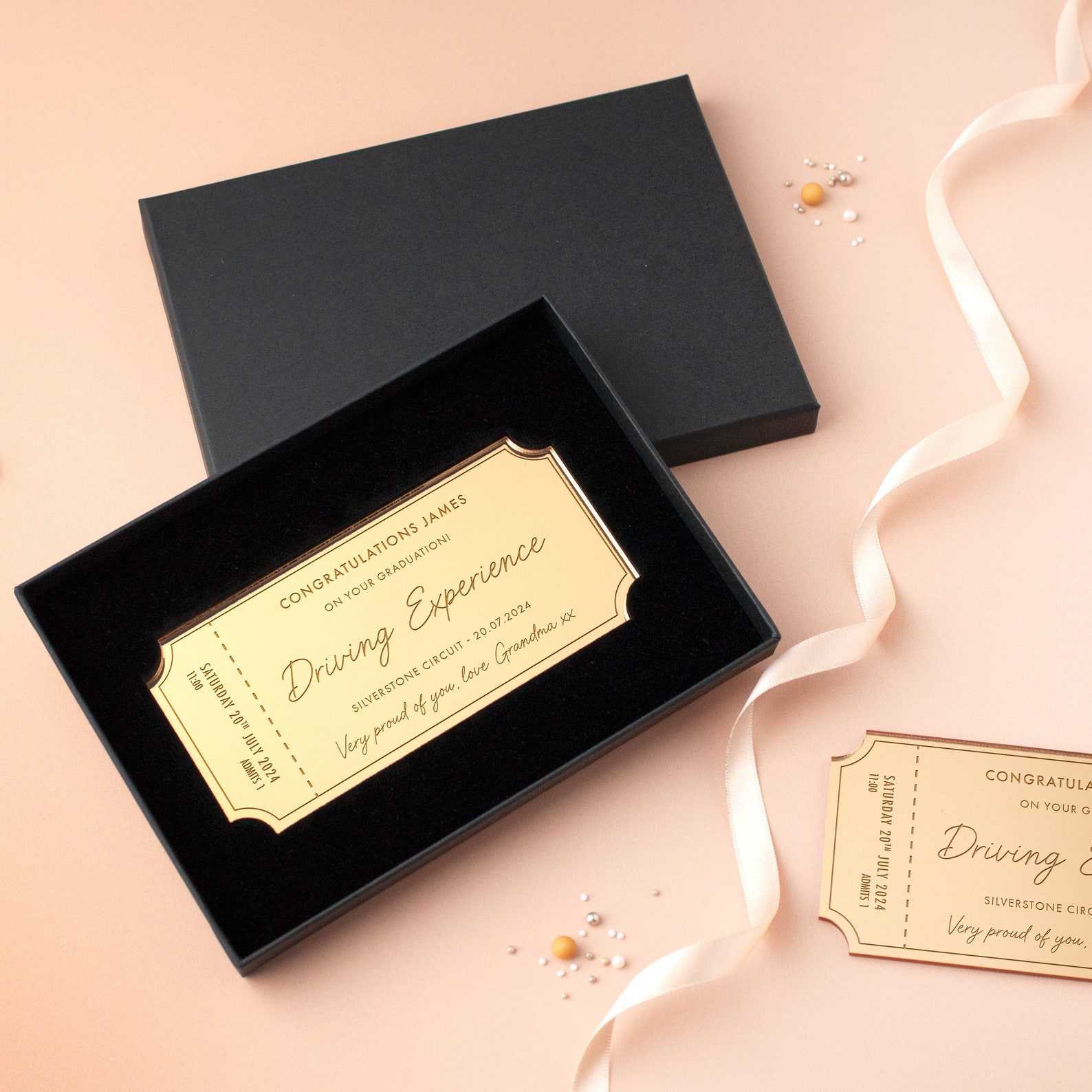 Graduation Gift Voucher Ticket, Any Text, Personalised Graduate ...
