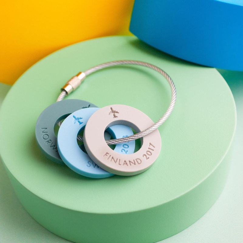 Travel Token Keychain - Etsy