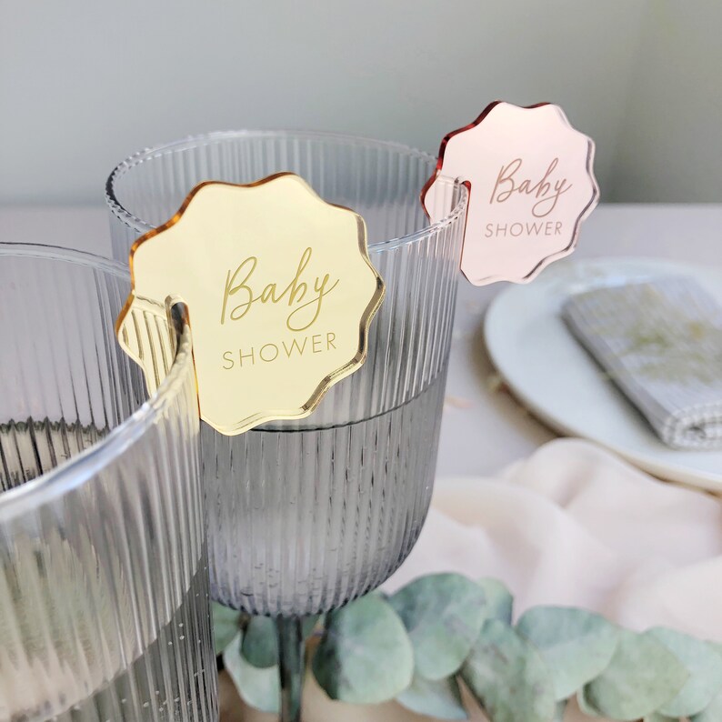 Personalised Baby Shower Name Tag for Glass Mummy to Be Gift - Etsy