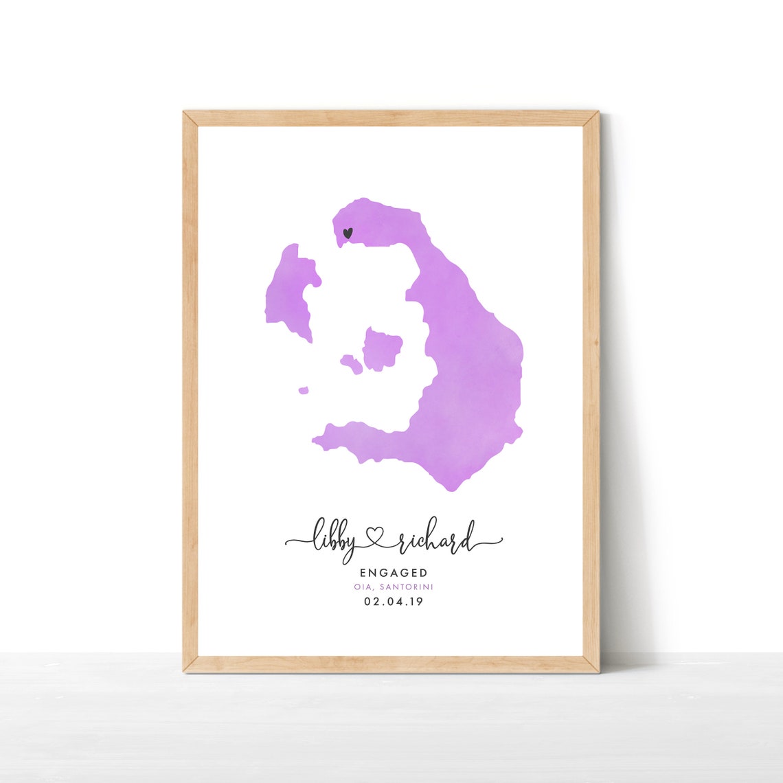 Destination Travel Map Personalised Engagement Gift - Etsy