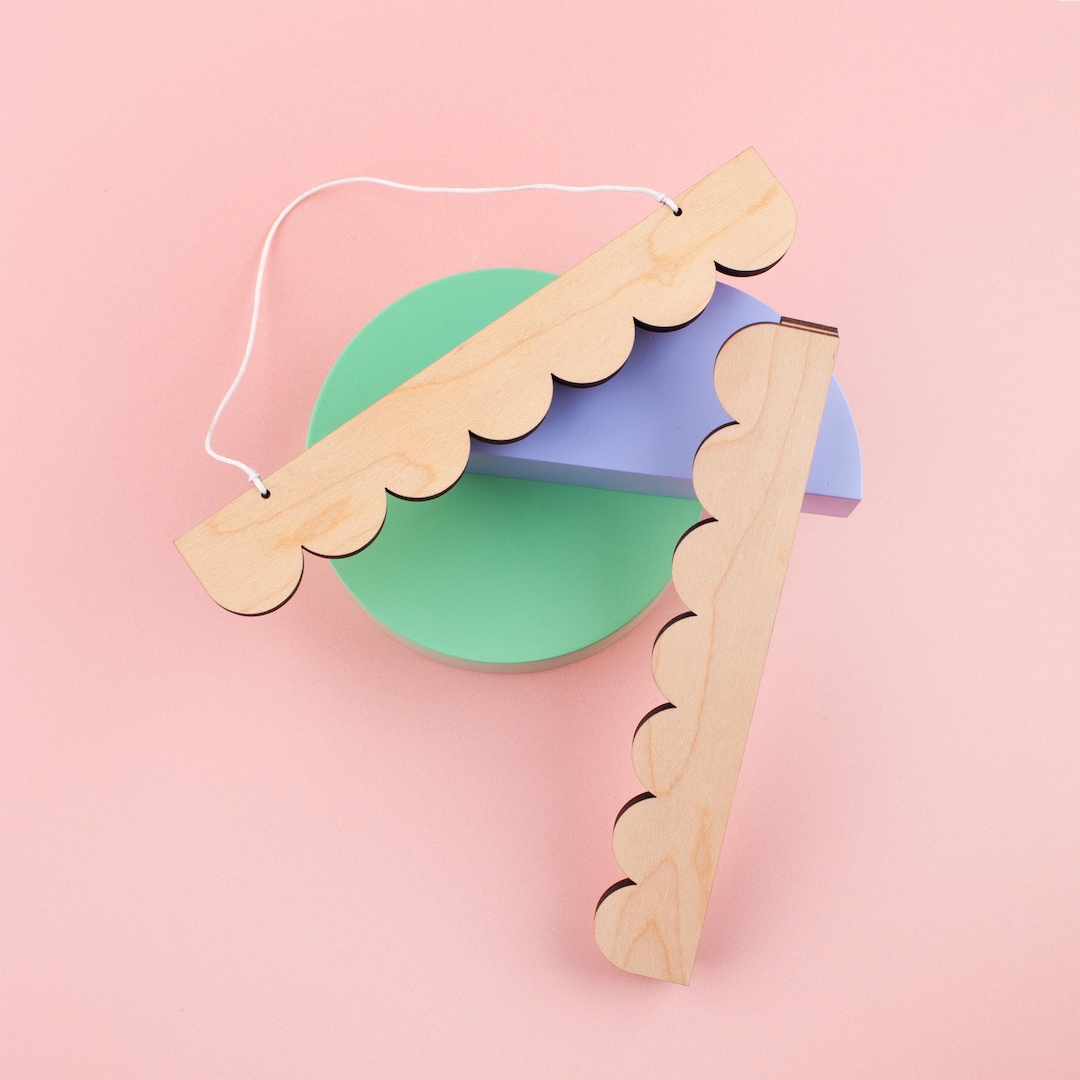 A1 A2 A3 A4 A5 Scallop Poster Hanger, Scallop Edge Print Hanger ...