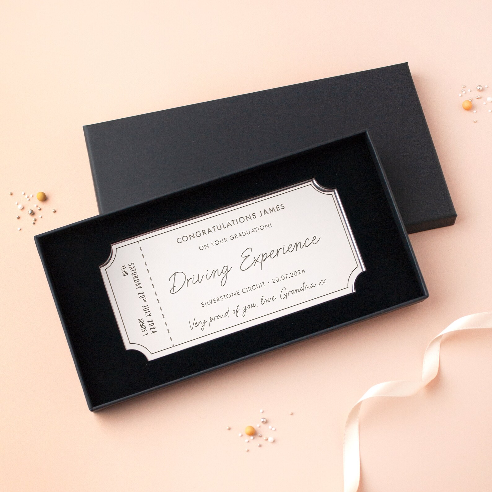 Graduation Gift Voucher Ticket, Any Text, Personalised Graduate ...