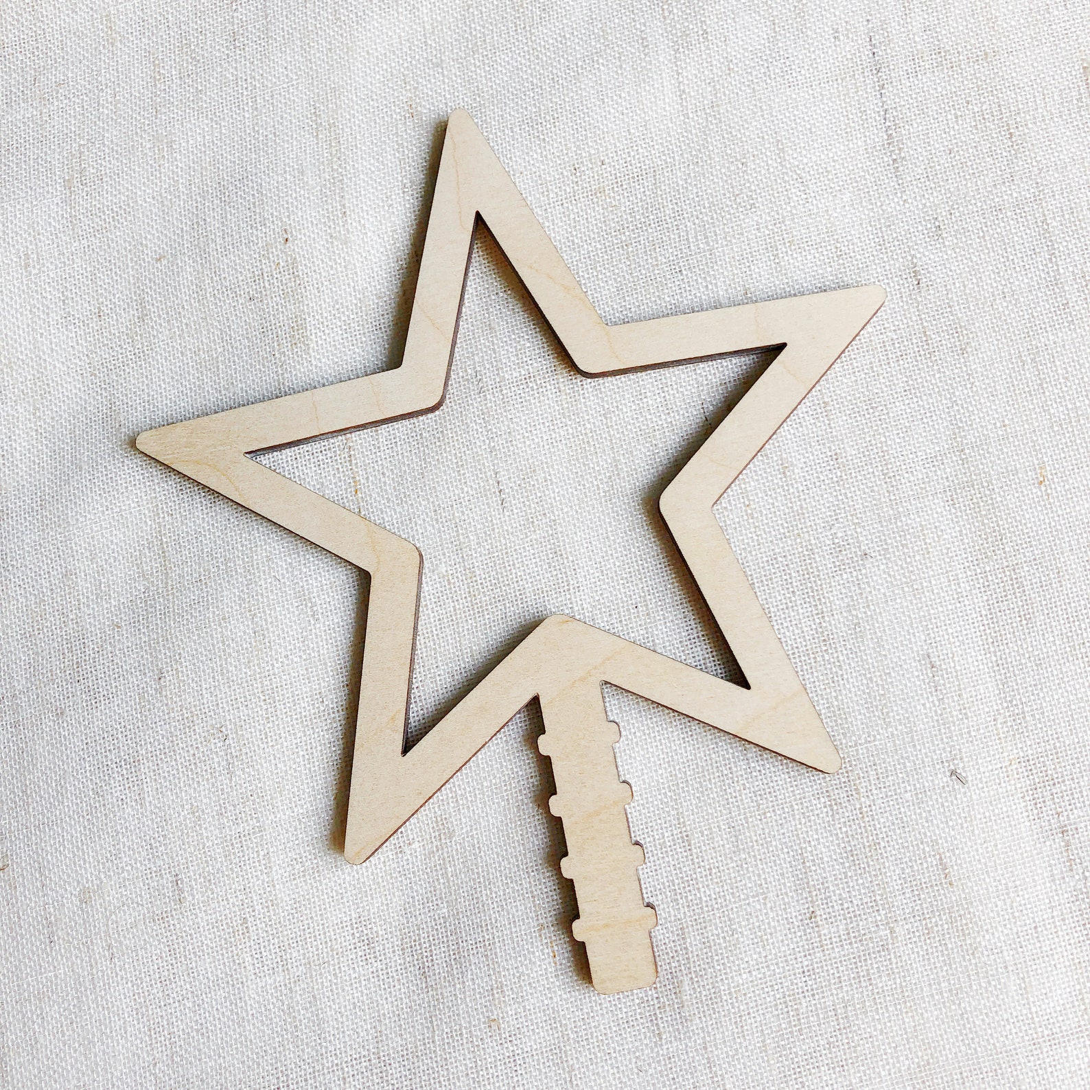 Christmas Tree Topper Star Wooden Tree Topper Scandi - Etsy