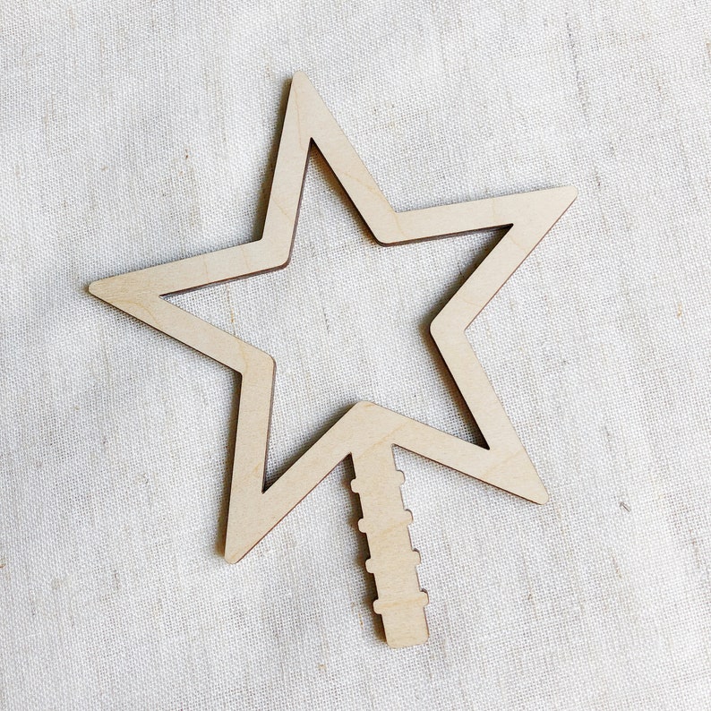 Christmas Tree Topper Star Wooden Tree Topper Scandi - Etsy