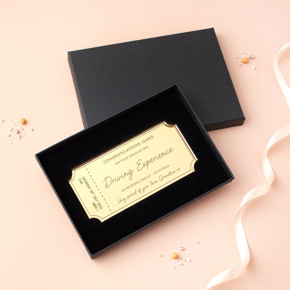 Graduation Gift Voucher Ticket, Any Text, Personalised Graduate ...