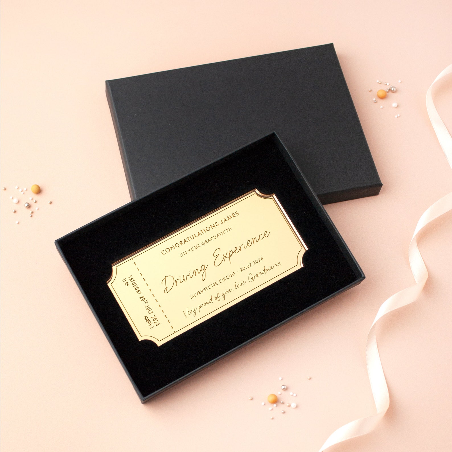 Graduation Gift Voucher Ticket, Any Text, Personalised Graduate ...