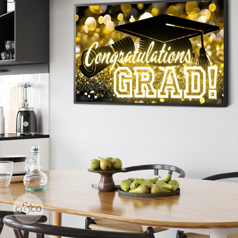 Frame TV Graduation Congratulations Sign for Samsung 4k | Downloadable ...