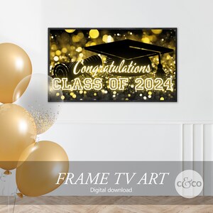 Frame TV Graduation Congratulations Sign for Samsung 4k Downloadable ...