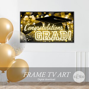 Frame TV Graduation Congratulations Sign for Samsung 4k Downloadable ...