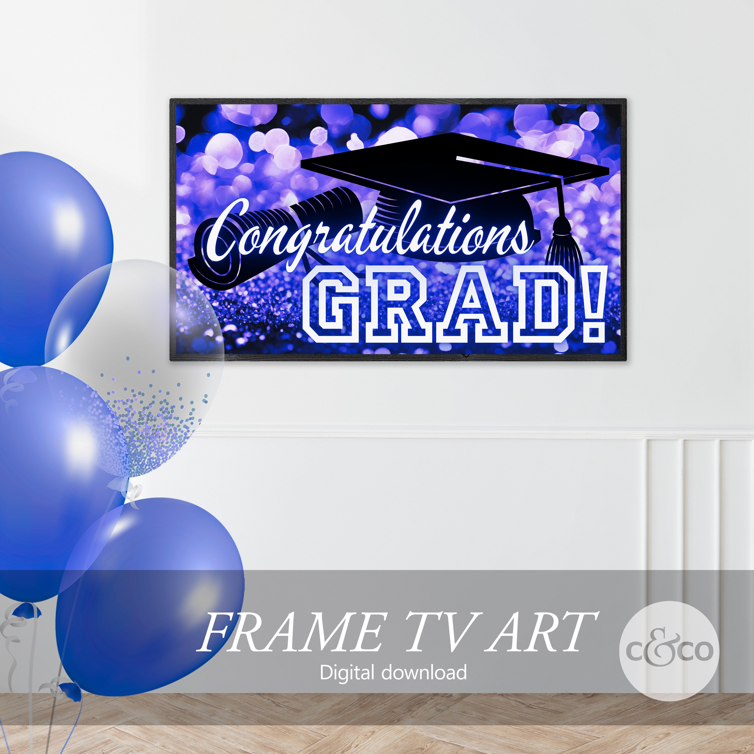 Frame TV Graduation Congratulations Sign for Samsung 4k Downloadable ...