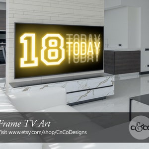 Frame TV Art Fathers Day | Happy Father's Day Purple Neon Sign for the ...
