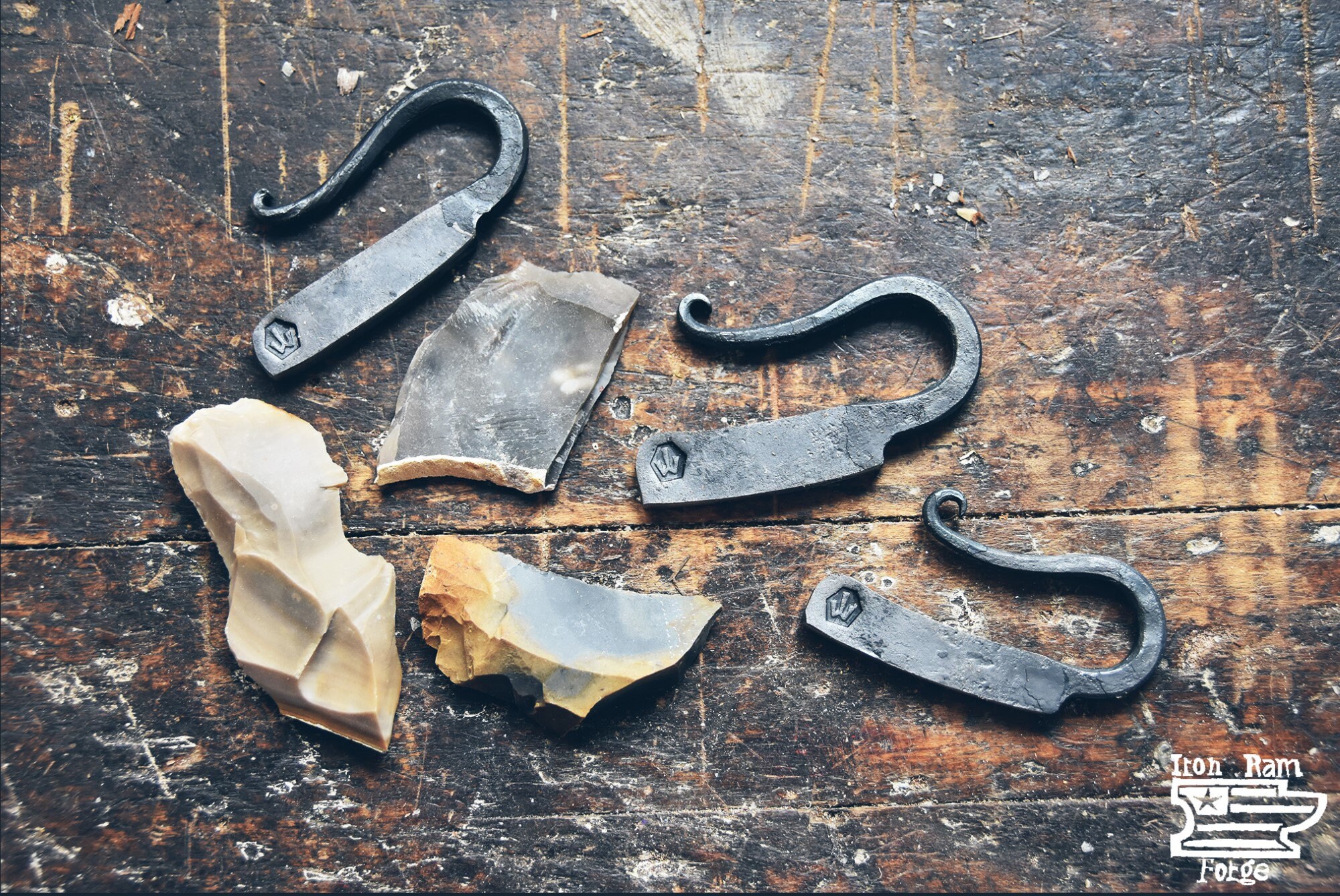 Flint and Steel Firestarting Kit Handforged USA Made High | Etsy