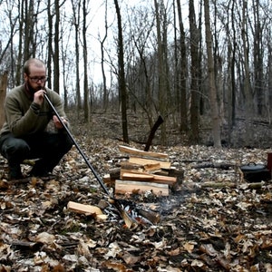 Handforged Blow Tube With Fire Poker 3 Sizes Camp Fire Bushcraft ...