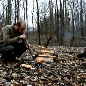 Handforged Blow Tube With Fire Poker 3 Sizes Camp Fire Bushcraft ...