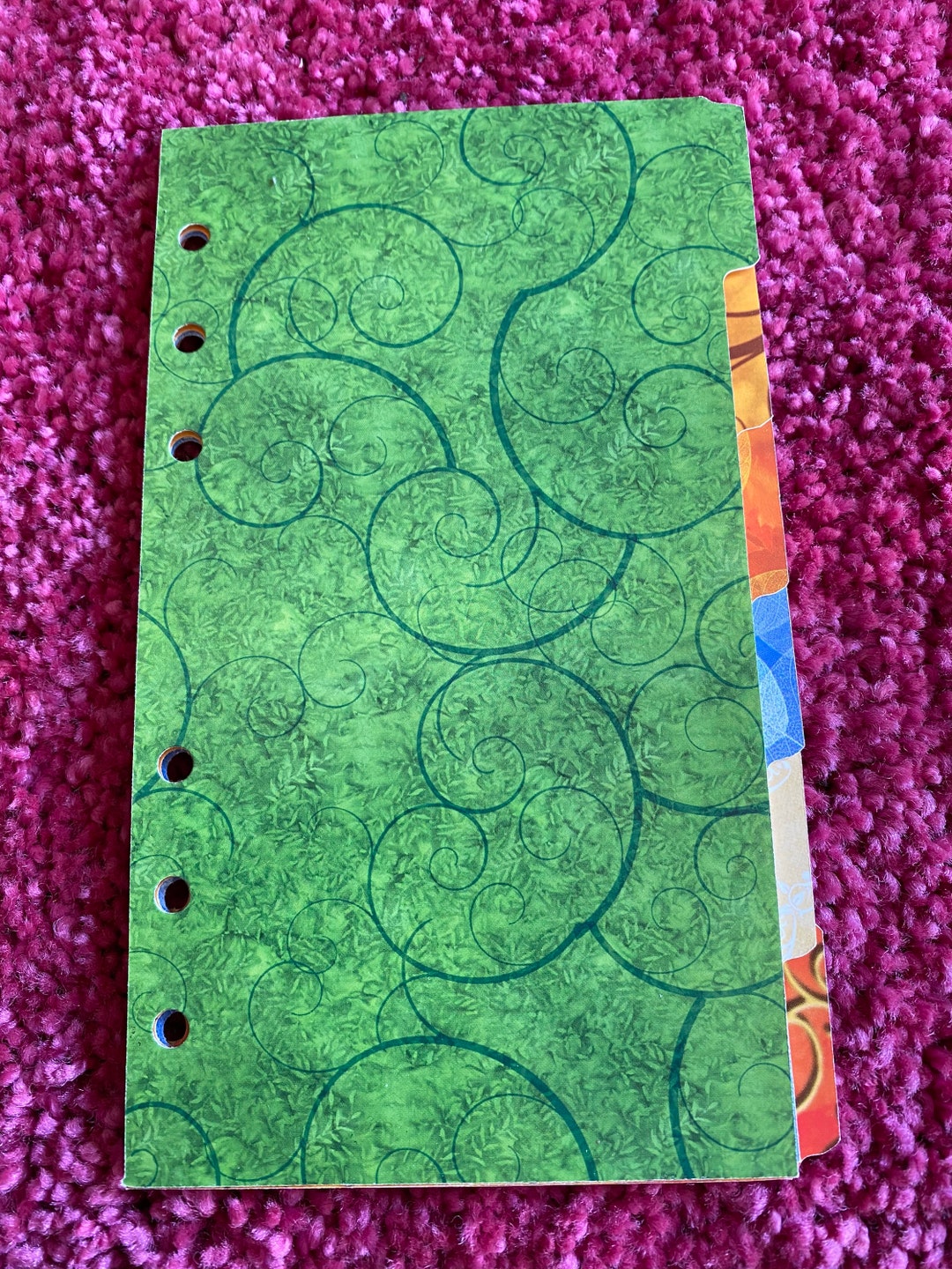 Divider Separators Register for Organizer Calendar Filofax Size ...