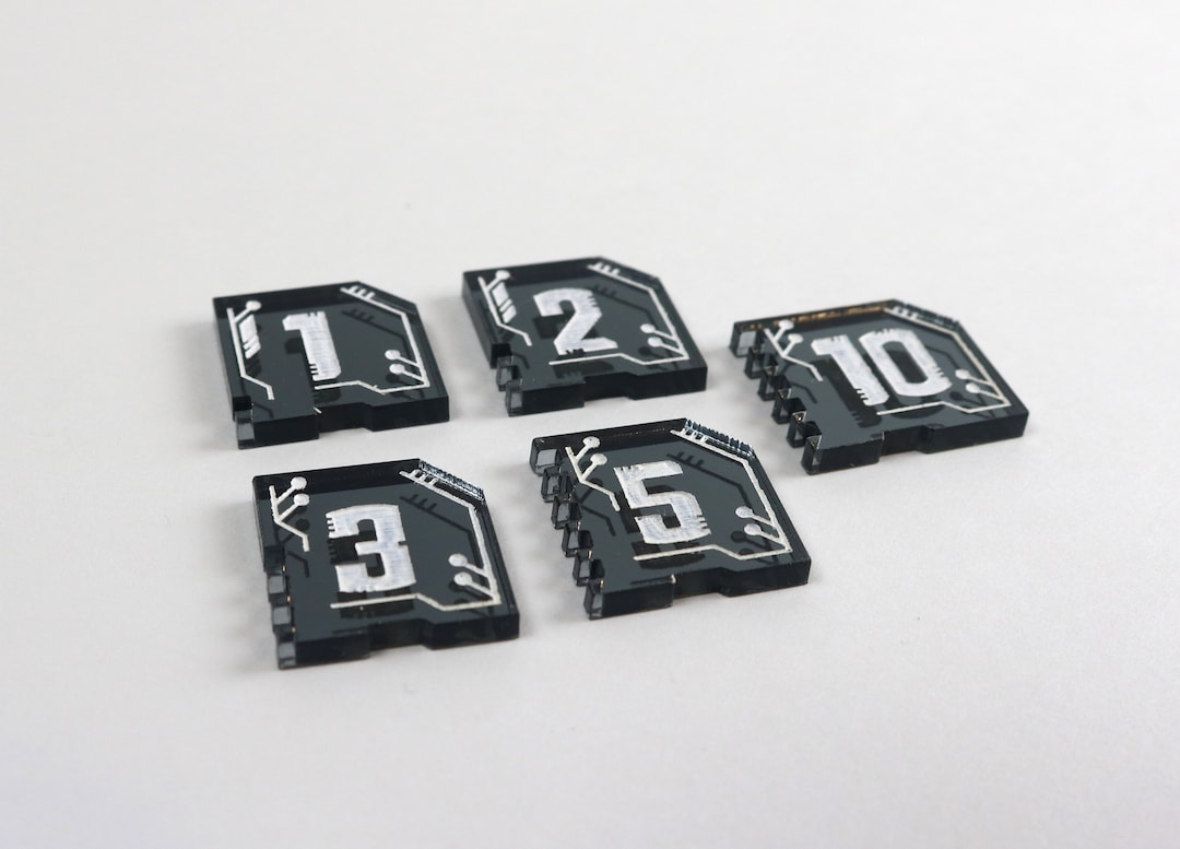 Tech Tokens - 1, 3, 5, 10s for Sci Fi Games - Etsy