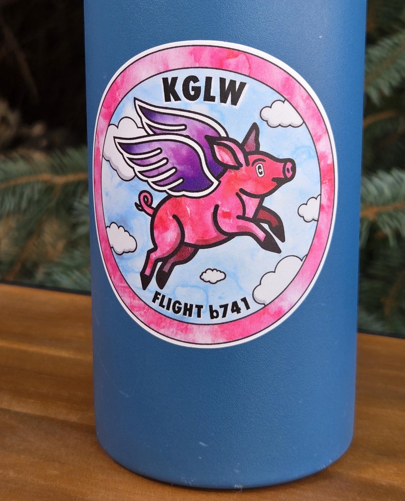 Flight B741 Pig Sticker - King Gizzard - Etsy