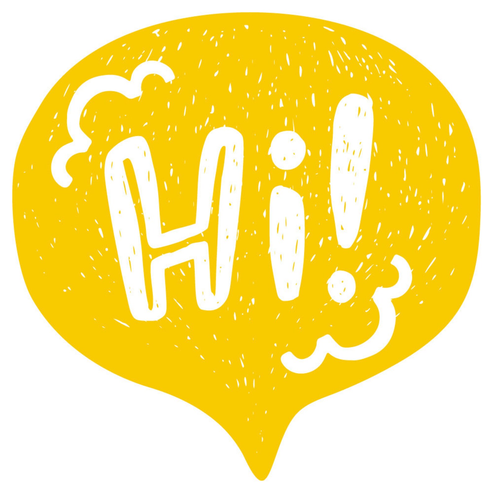 Wall Decal Nursery Saying Hi Speech Bubble Wall Sticker - Etsy