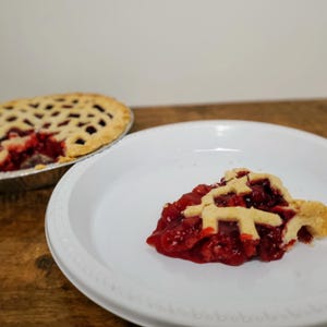 Homemade Red Raspberry Pie - Etsy
