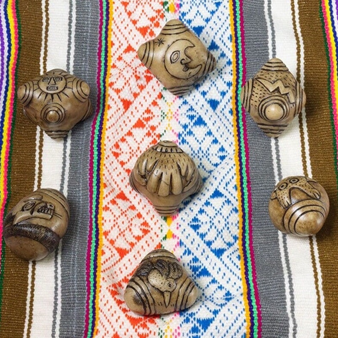 Chumpi Stones Khuyas Alabaster Stones Peruvian Shaman 7 CHAKRAS Set ...