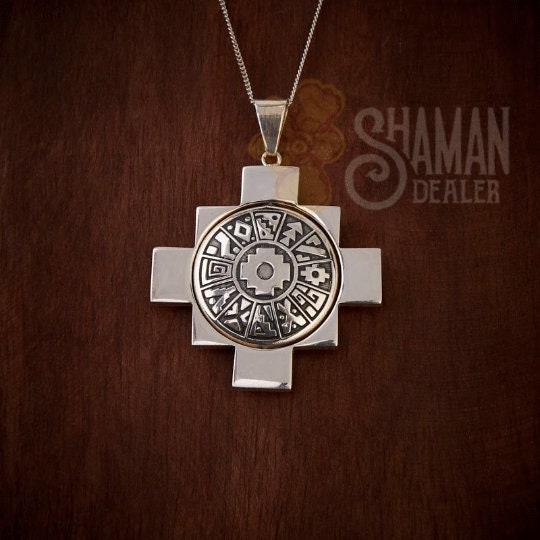 Hand Made Inka Calendar / Pachamama Chakana Silver 950 - Etsy