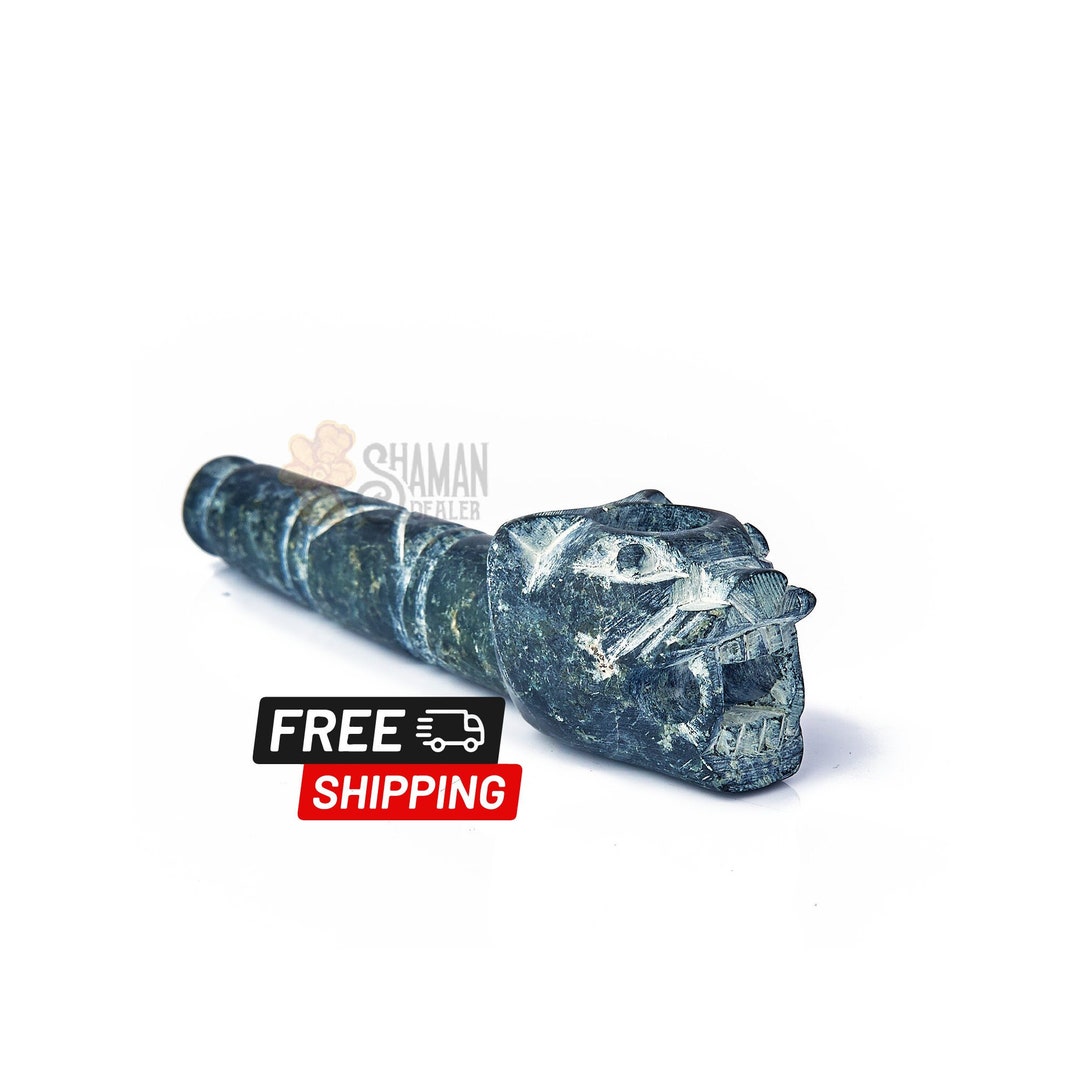 Pipe Stone Smoking Handcarved Andean Puma From Machu Picchu, Cusco Peru ...
